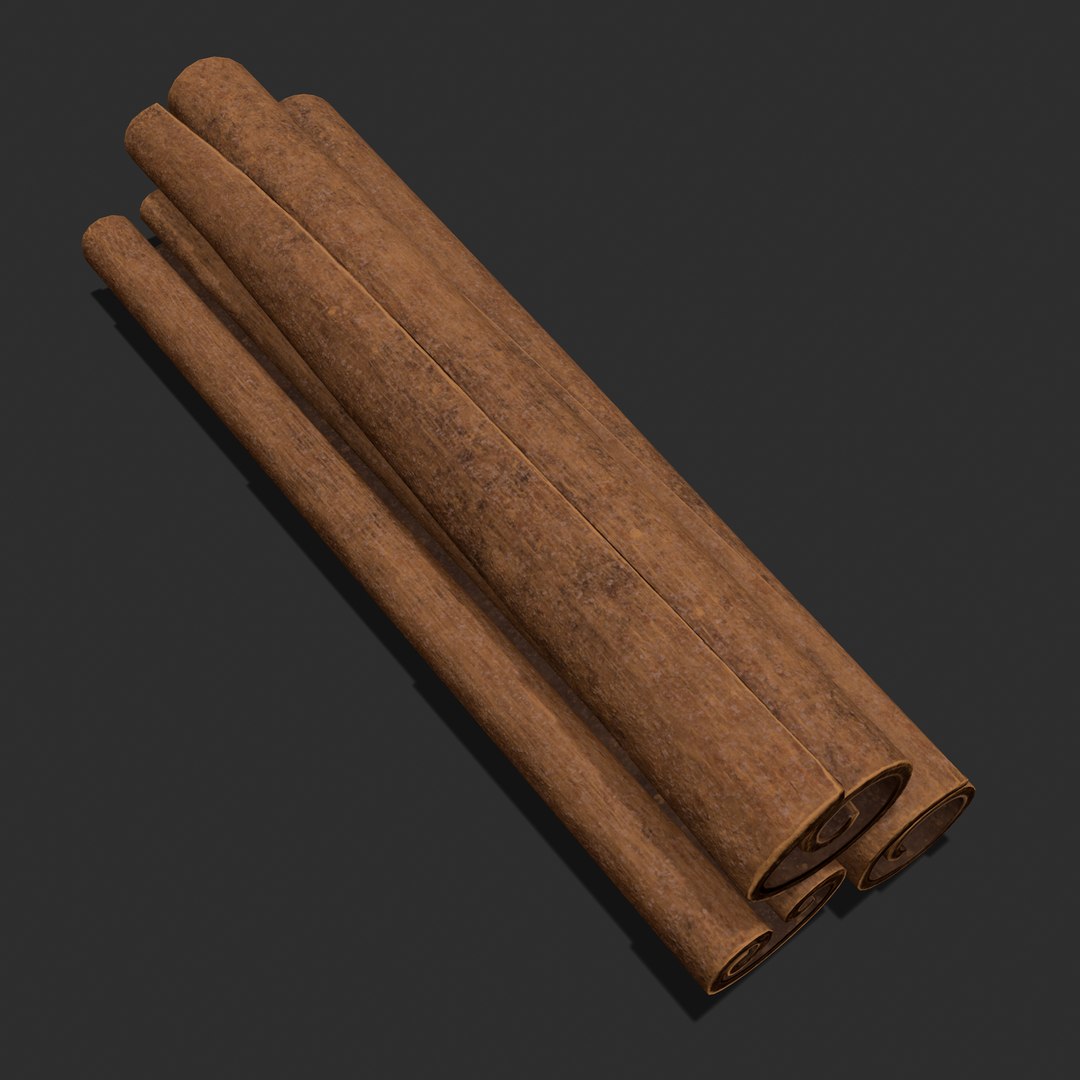 3D Sticks Cinnamon Model - TurboSquid 1695171