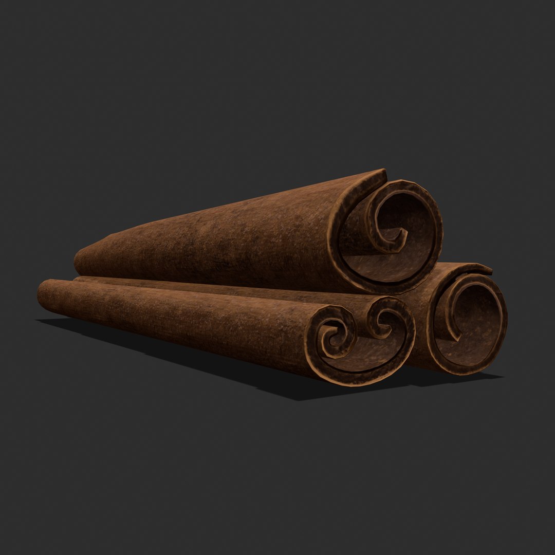 3D Sticks Cinnamon Model - TurboSquid 1695171