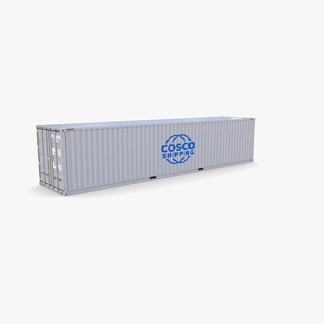3D 40ft Shipping Container Containerships V2 Model - TurboSquid 1775316