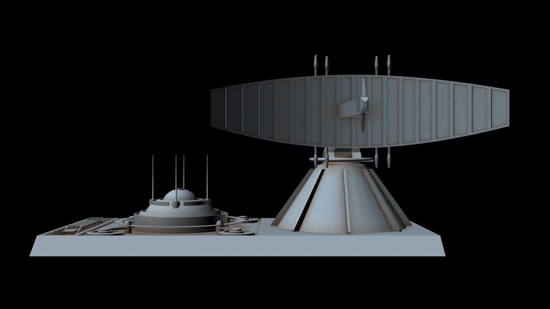 3D sci-fi radar station 2 - TurboSquid 1210958