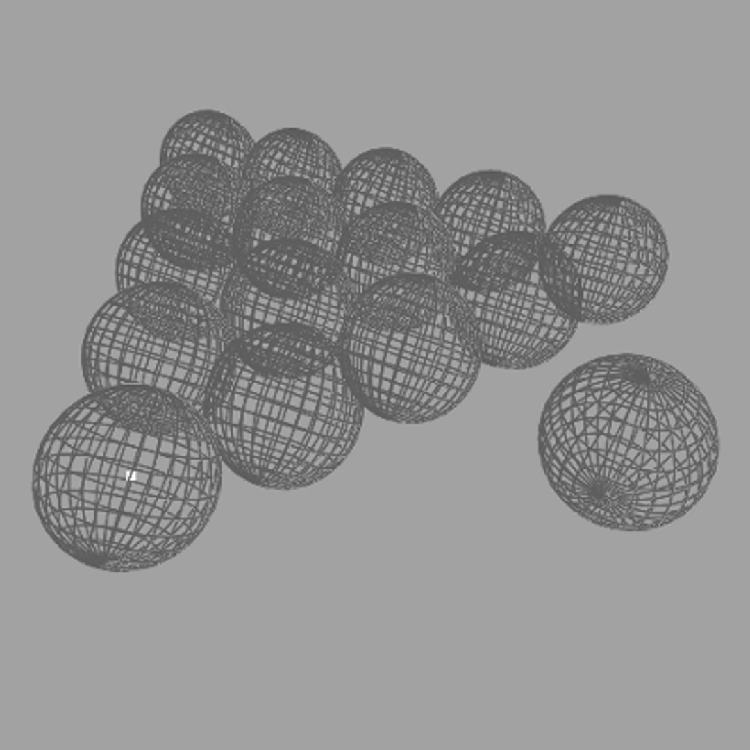 3d Professional Style Billiard Balls Model