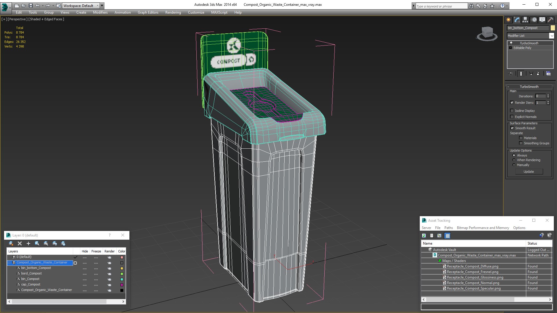 Compost Organic Waste Container model - TurboSquid 1807741