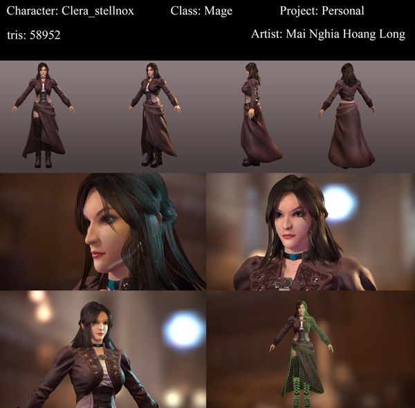 3D model mage female - TurboSquid 1363532