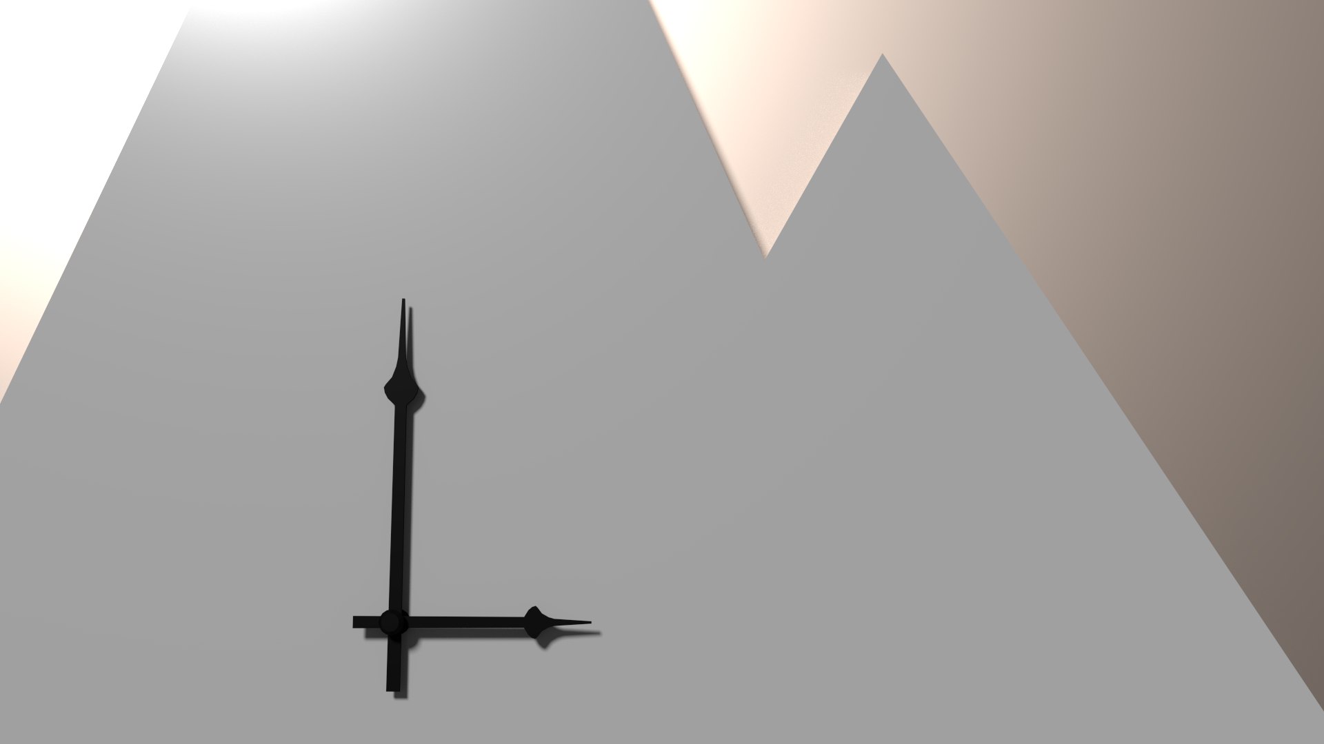 3d model stylish clock