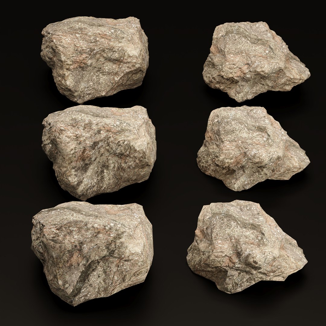 3D Low Poly Rock Asset Collection Vol 218-3dsmax-Blender - TurboSquid ...
