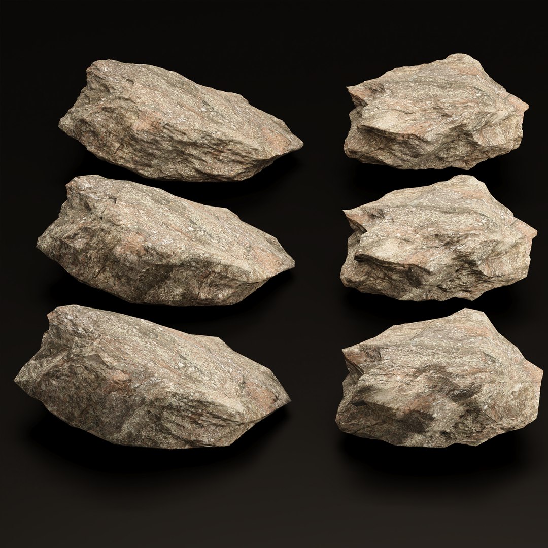 3D Low Poly Rock Asset Collection Vol 218-3dsmax-Blender - TurboSquid ...