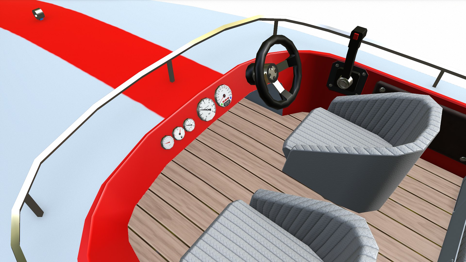 3D Speedboat Low-poly PBR Model - TurboSquid 2087220