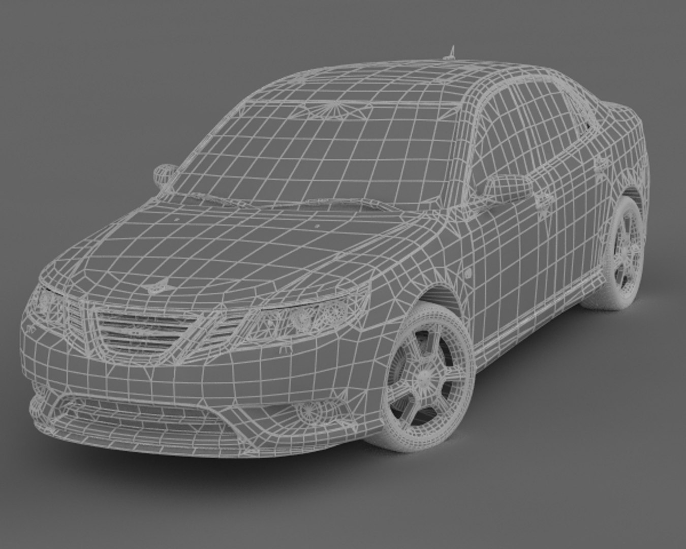 3d Model Of Saab 93 Turbo X