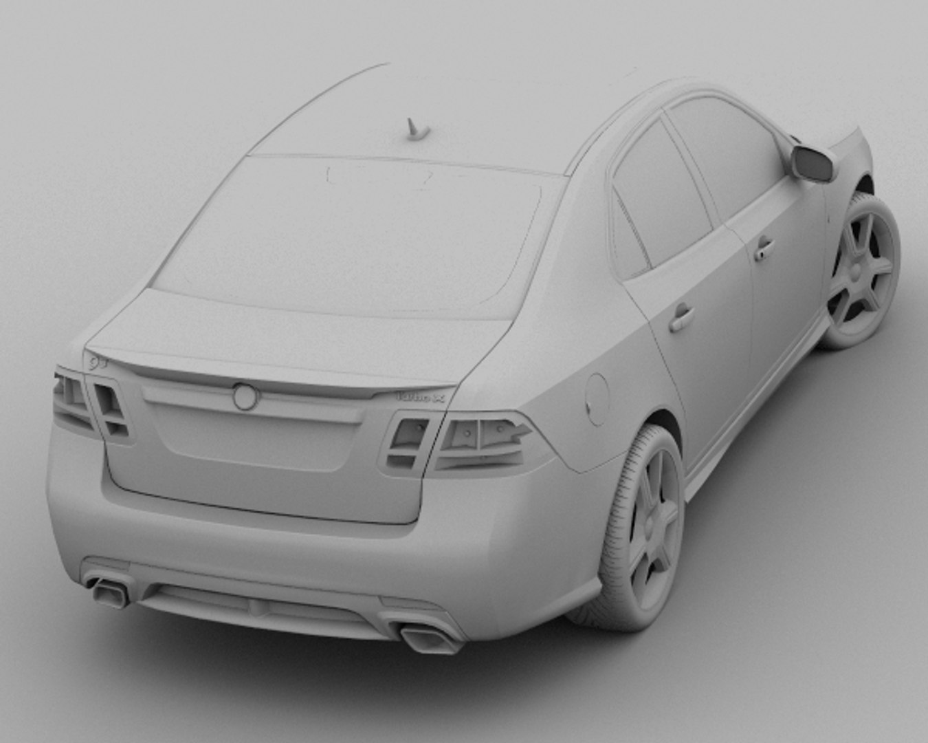 3d Model Of Saab 93 Turbo X
