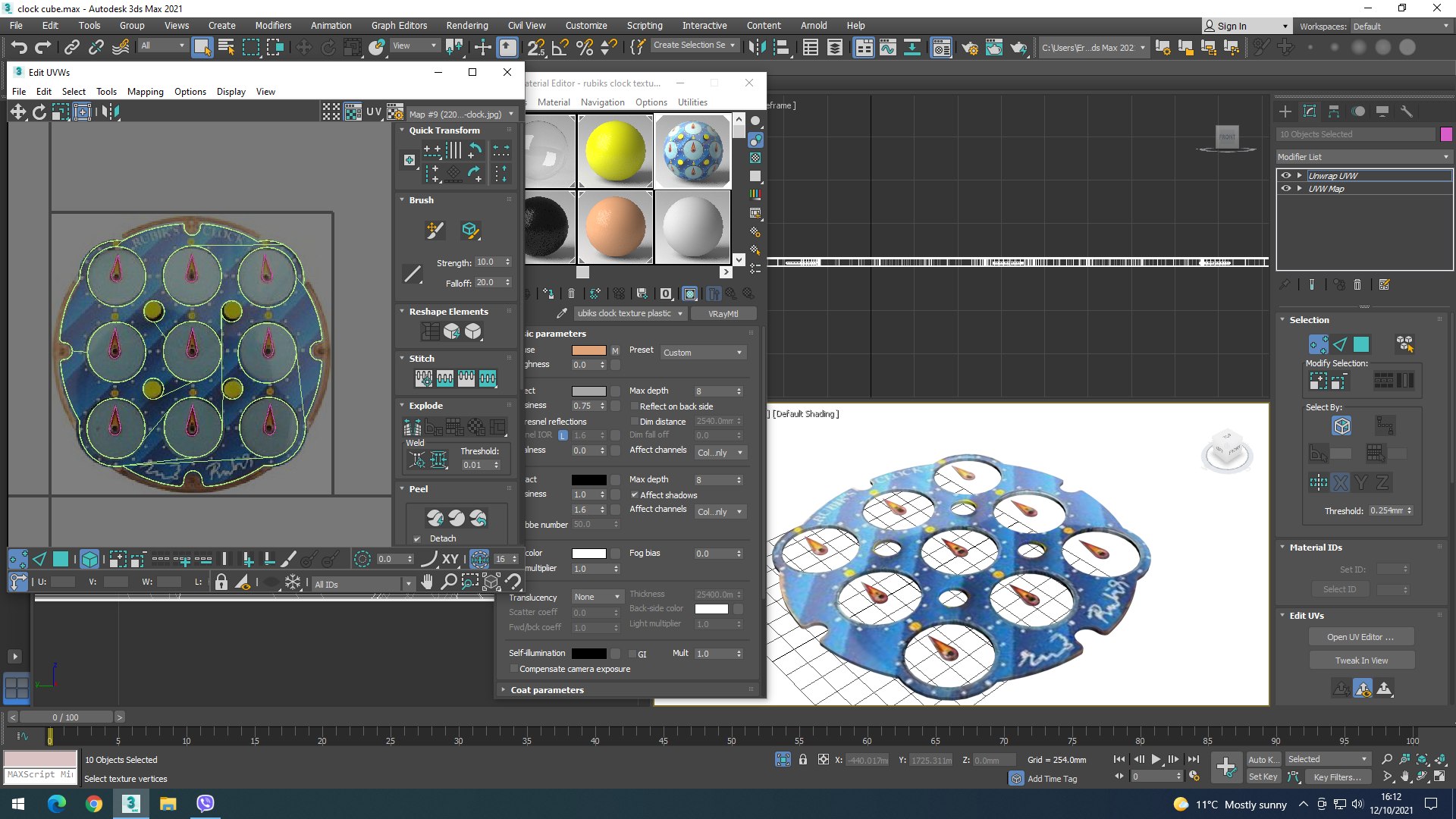 Clock Cube 3D Model - TurboSquid 1825982
