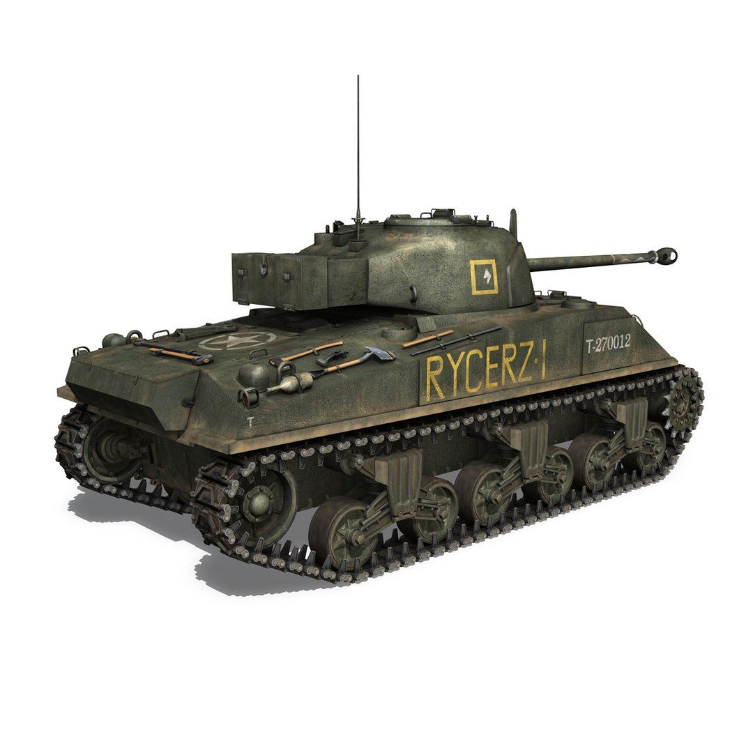 3d Model Of M4 Sherman Firefly Vc