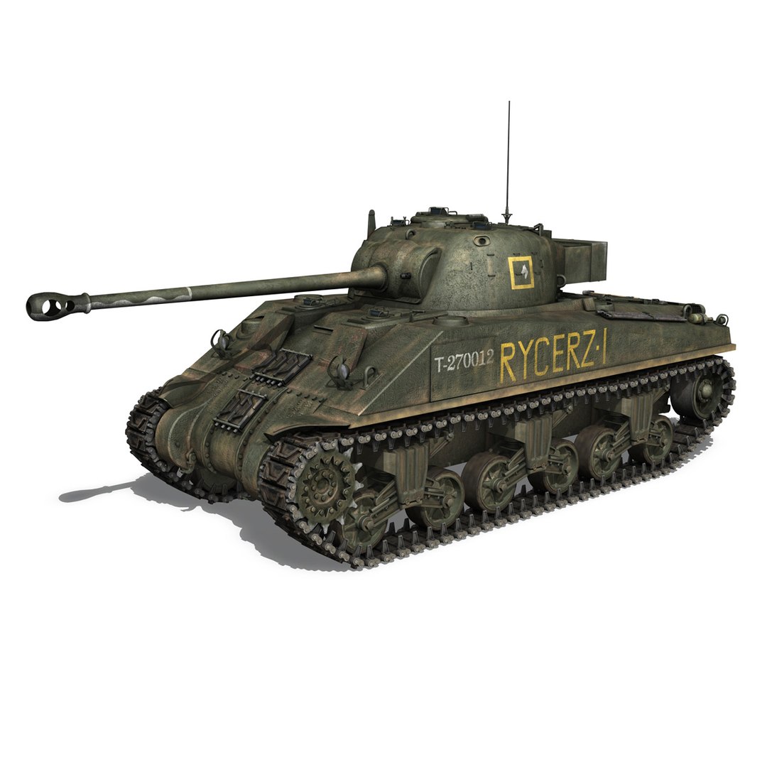 3d Model Of M4 Sherman Firefly Vc