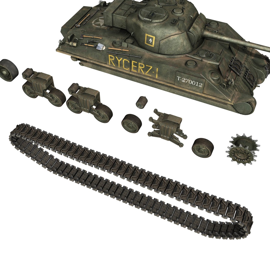 3d Model Of M4 Sherman Firefly Vc