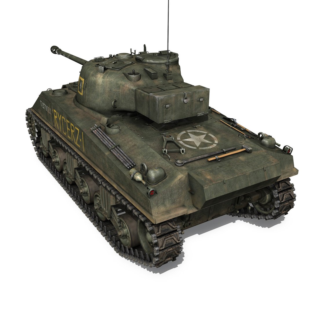 3d Model Of M4 Sherman Firefly Vc
