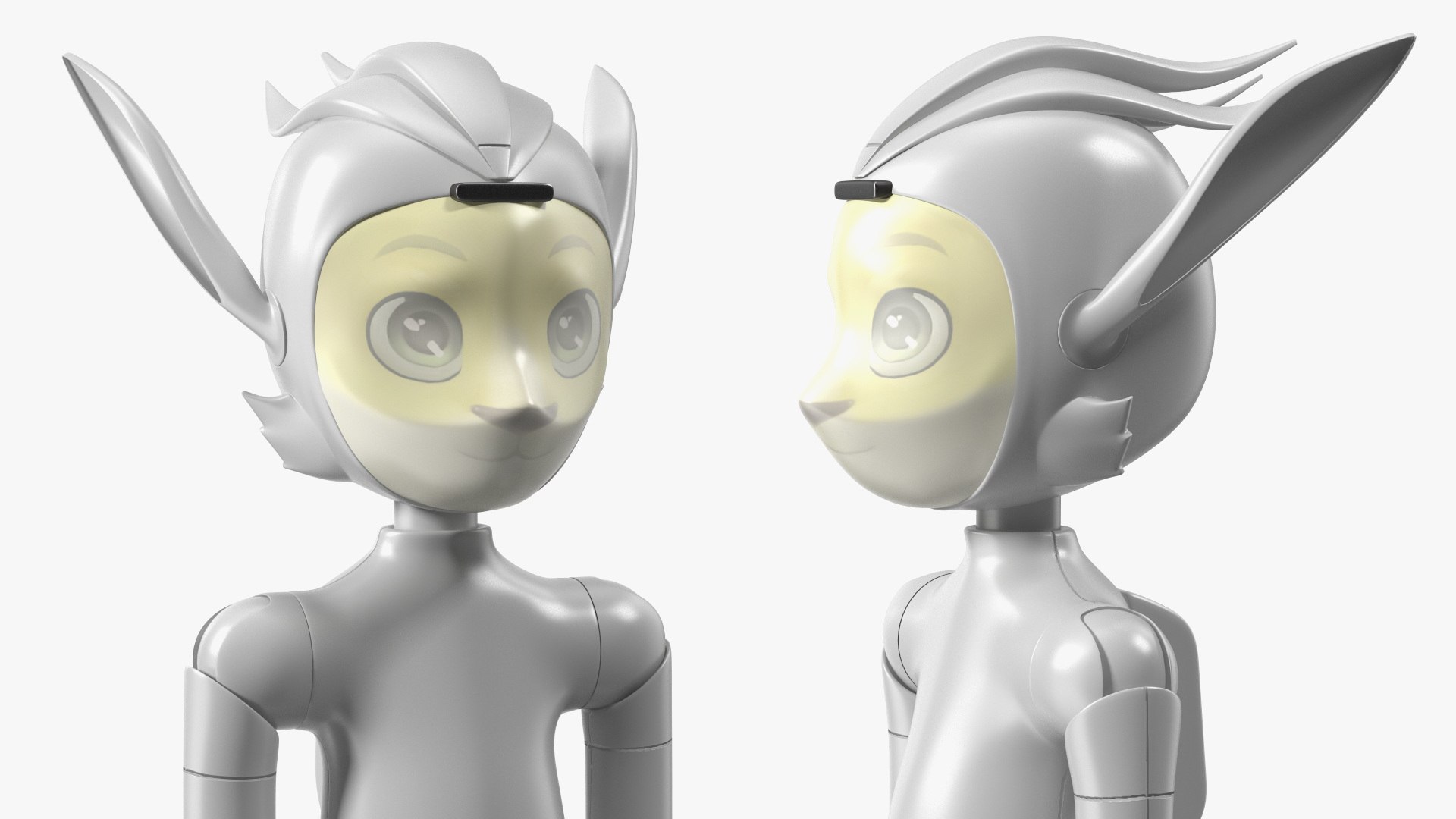 Social AI Robot Mirokai White Rigged 3D Model - TurboSquid 2114142