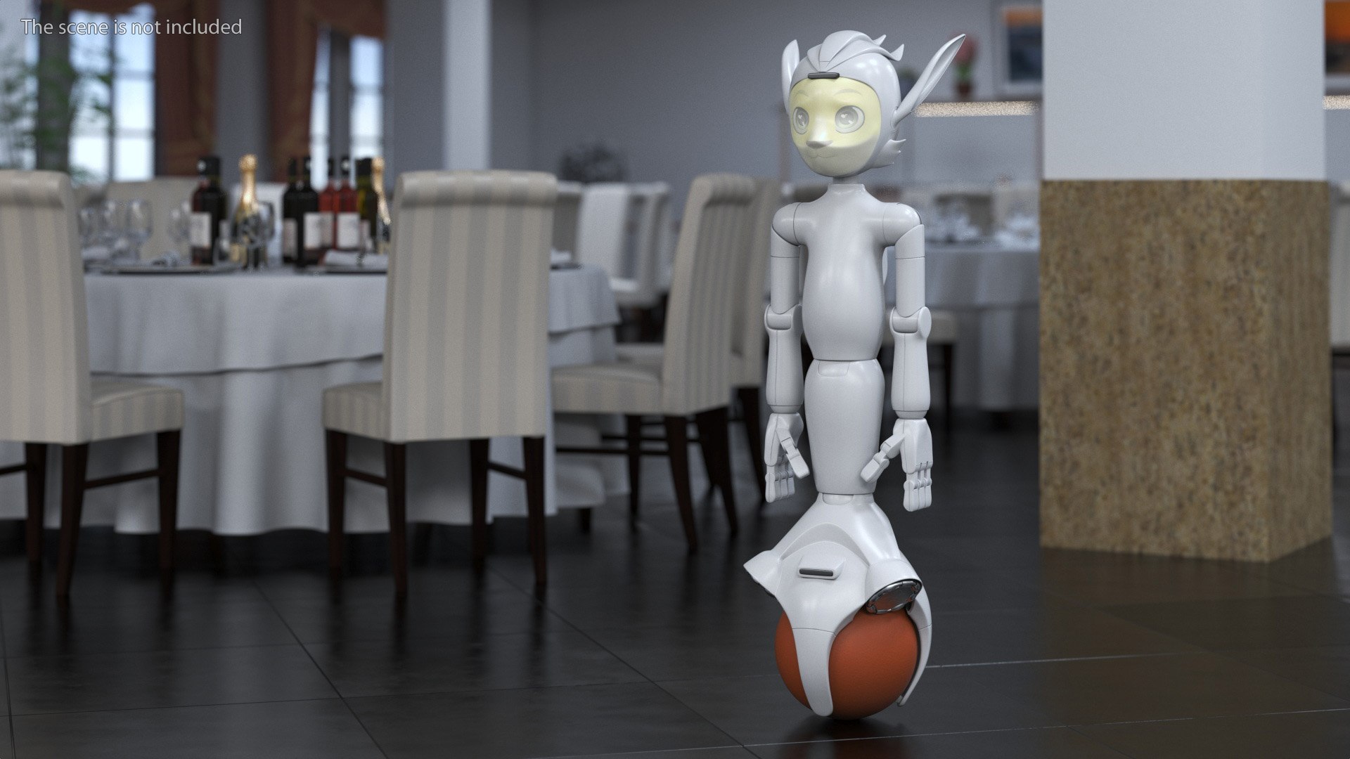 Social AI Robot Mirokai White Rigged 3D Model - TurboSquid 2114142