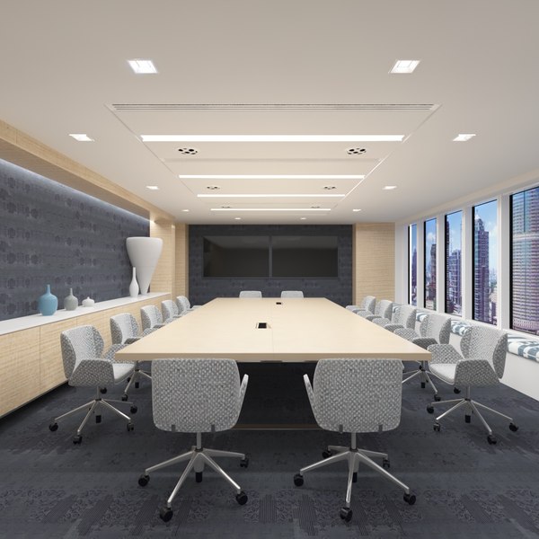 Office Board Room 3D model - TurboSquid 2035113