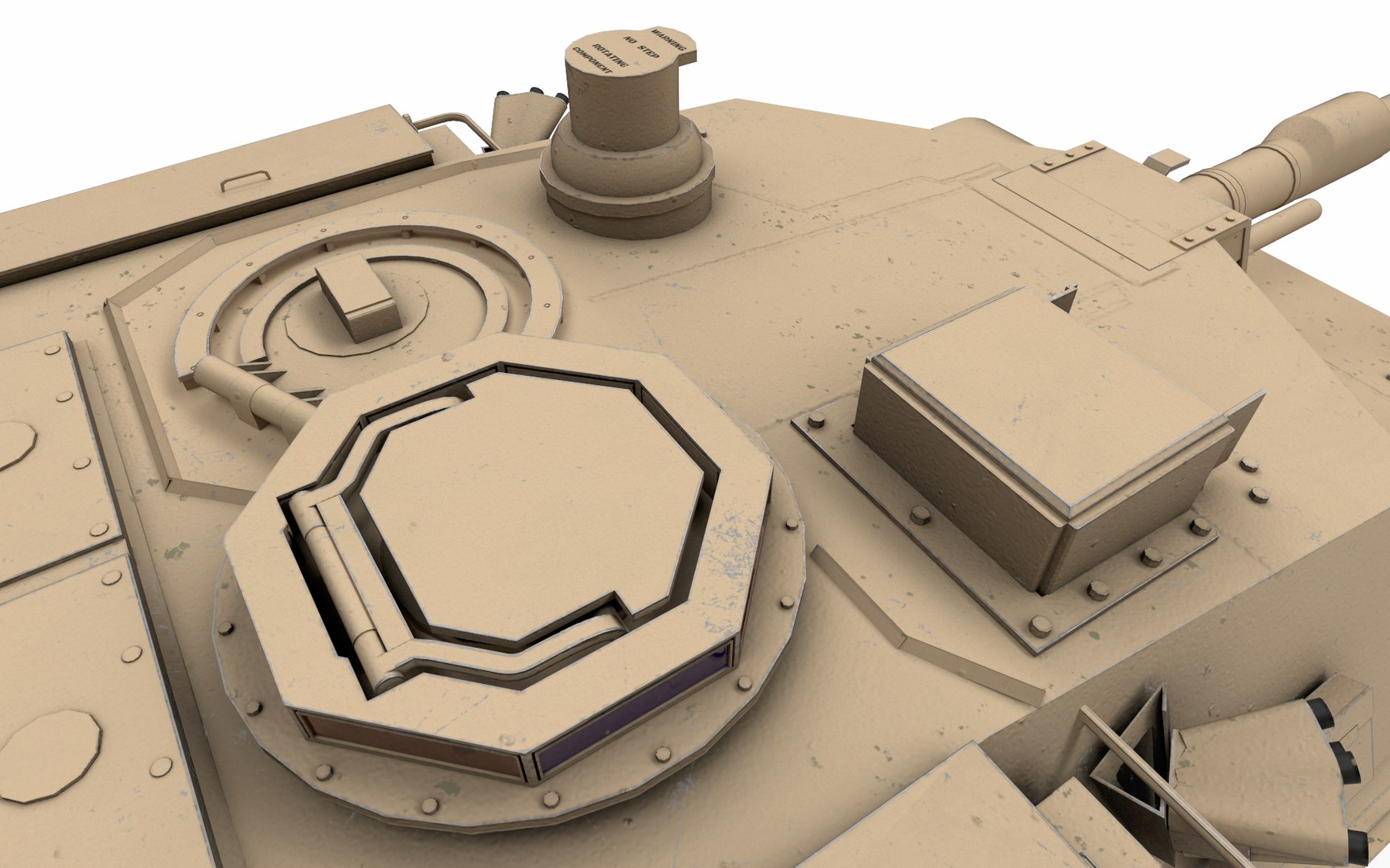 3D Model M1A2 Main Battle Tank - TurboSquid 1771047