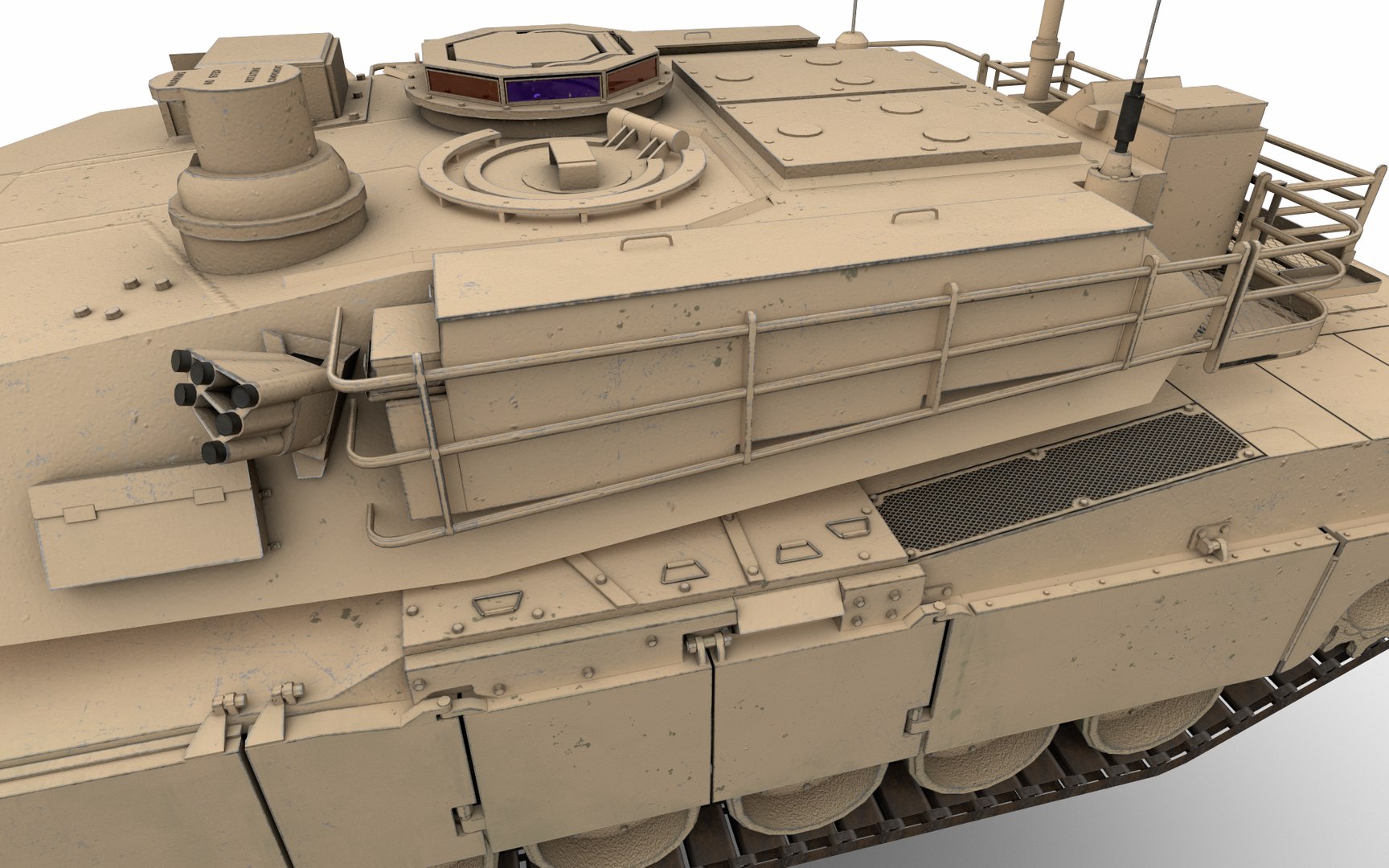 3D Model M1A2 Main Battle Tank - TurboSquid 1771047