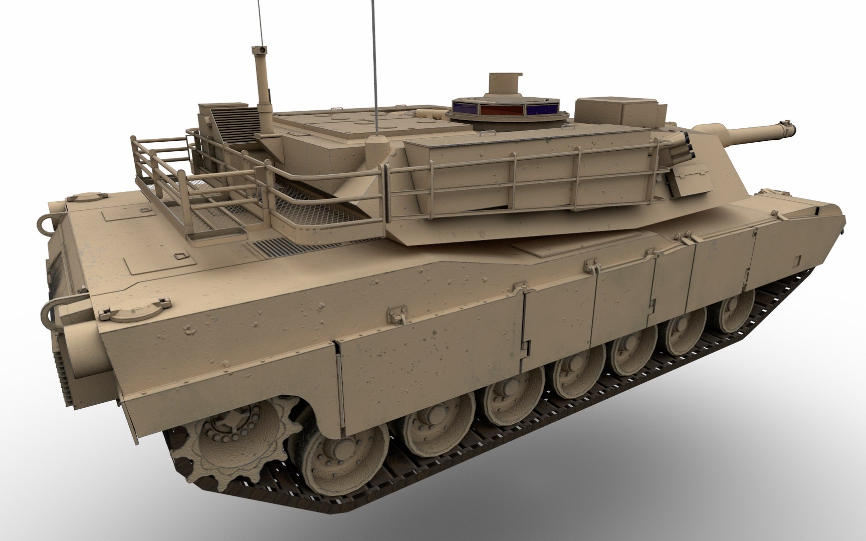 3D Model M1A2 Main Battle Tank - TurboSquid 1771047