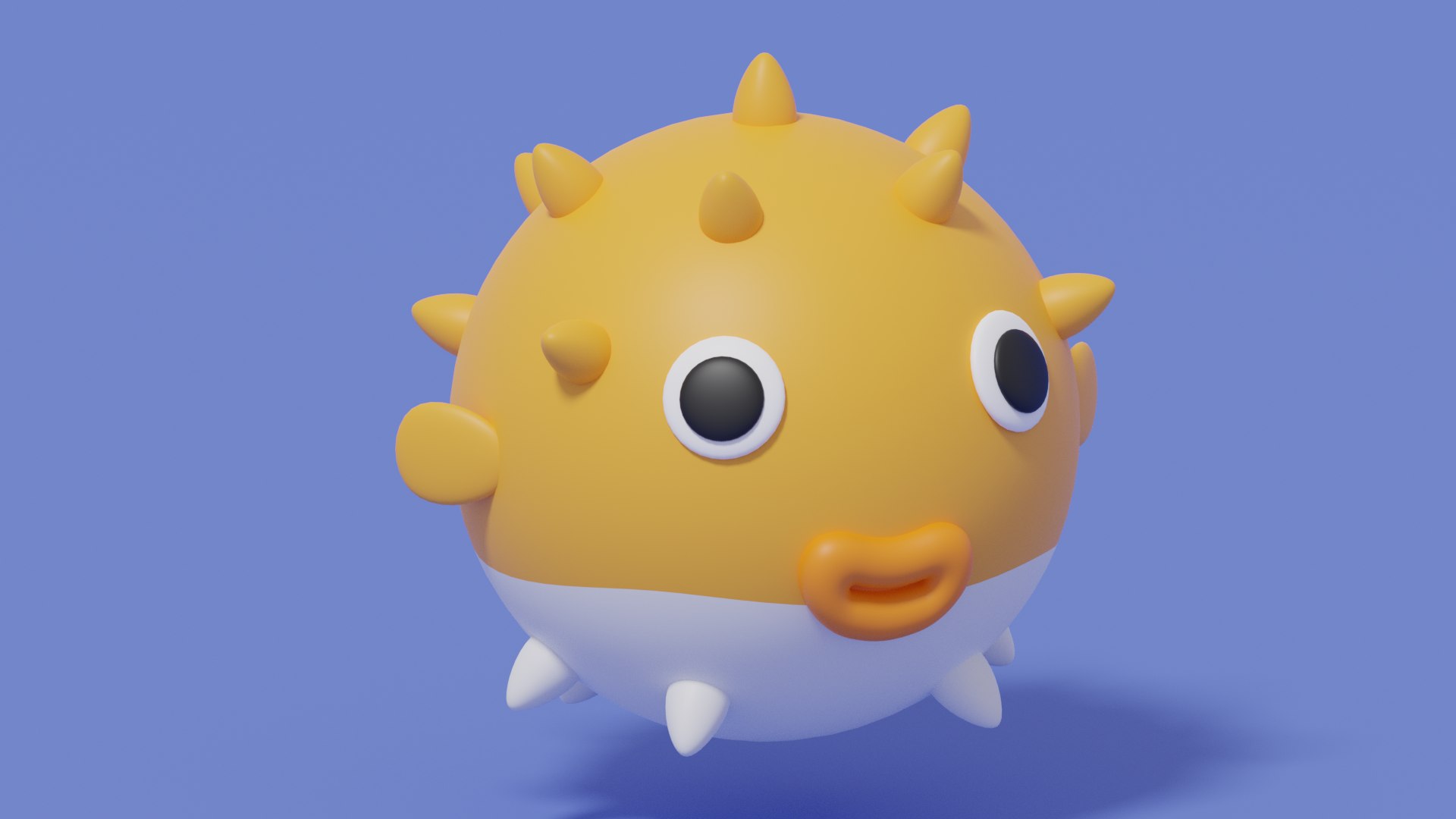 Cartoon Puffer Fish 3D - TurboSquid 2333578