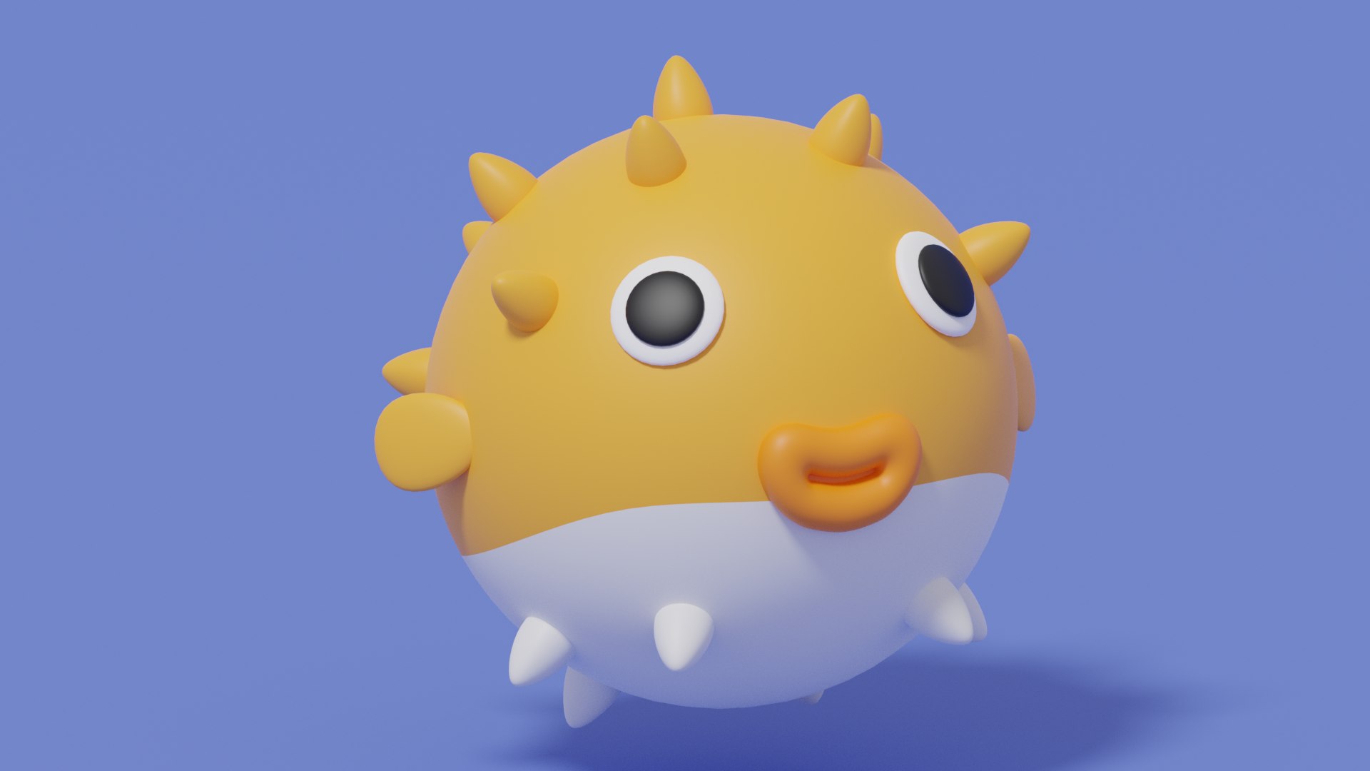 Cartoon Puffer Fish 3D - TurboSquid 2333578