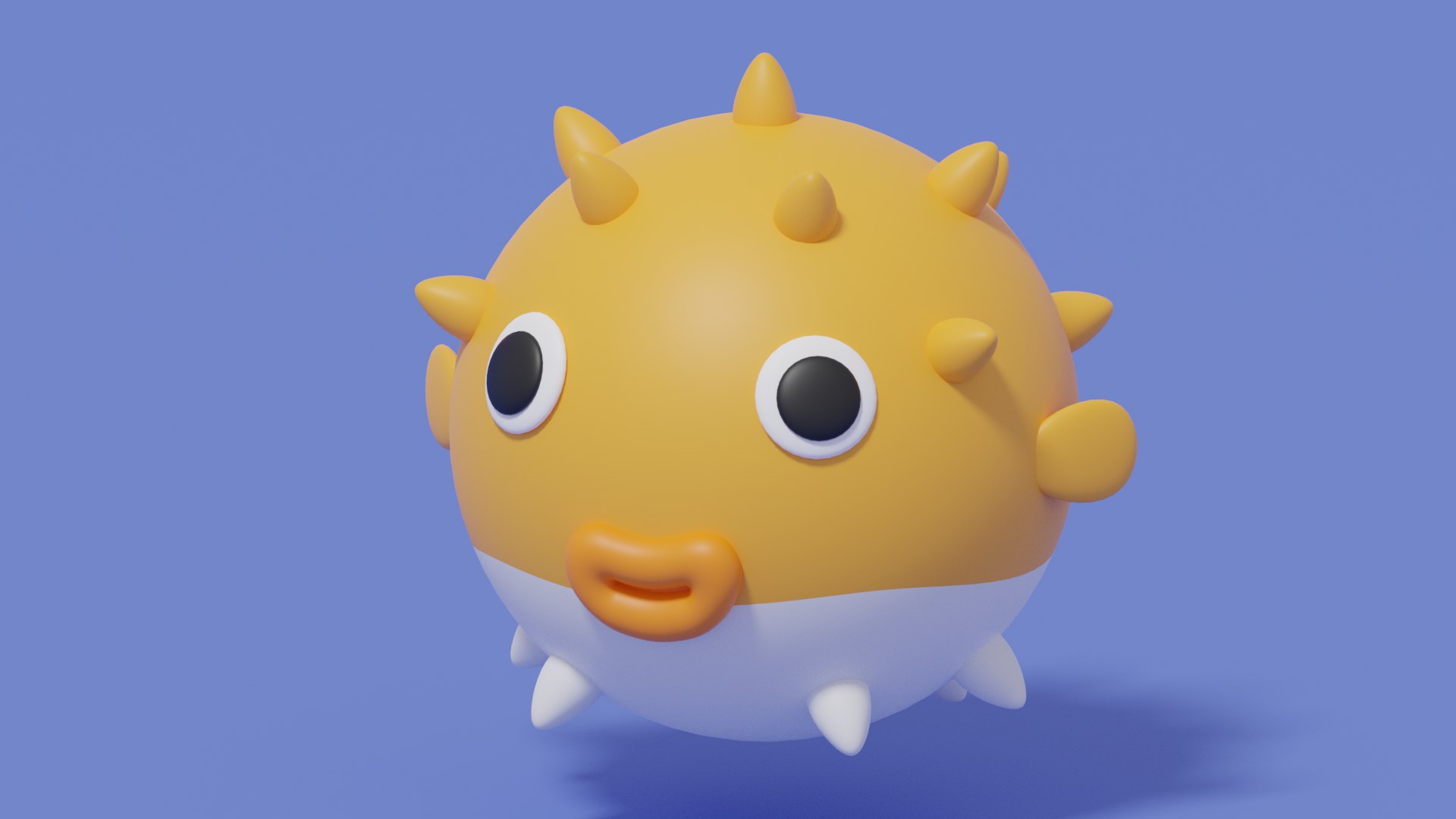 Cartoon Puffer Fish 3D - TurboSquid 2333578