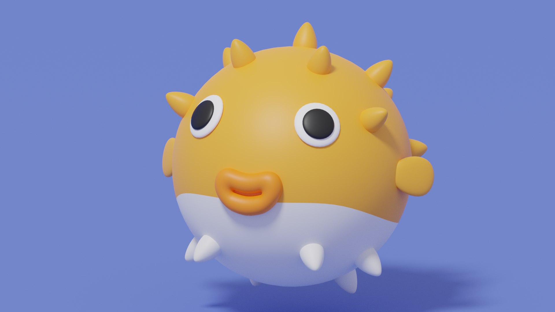 Cartoon Puffer Fish 3D - TurboSquid 2333578