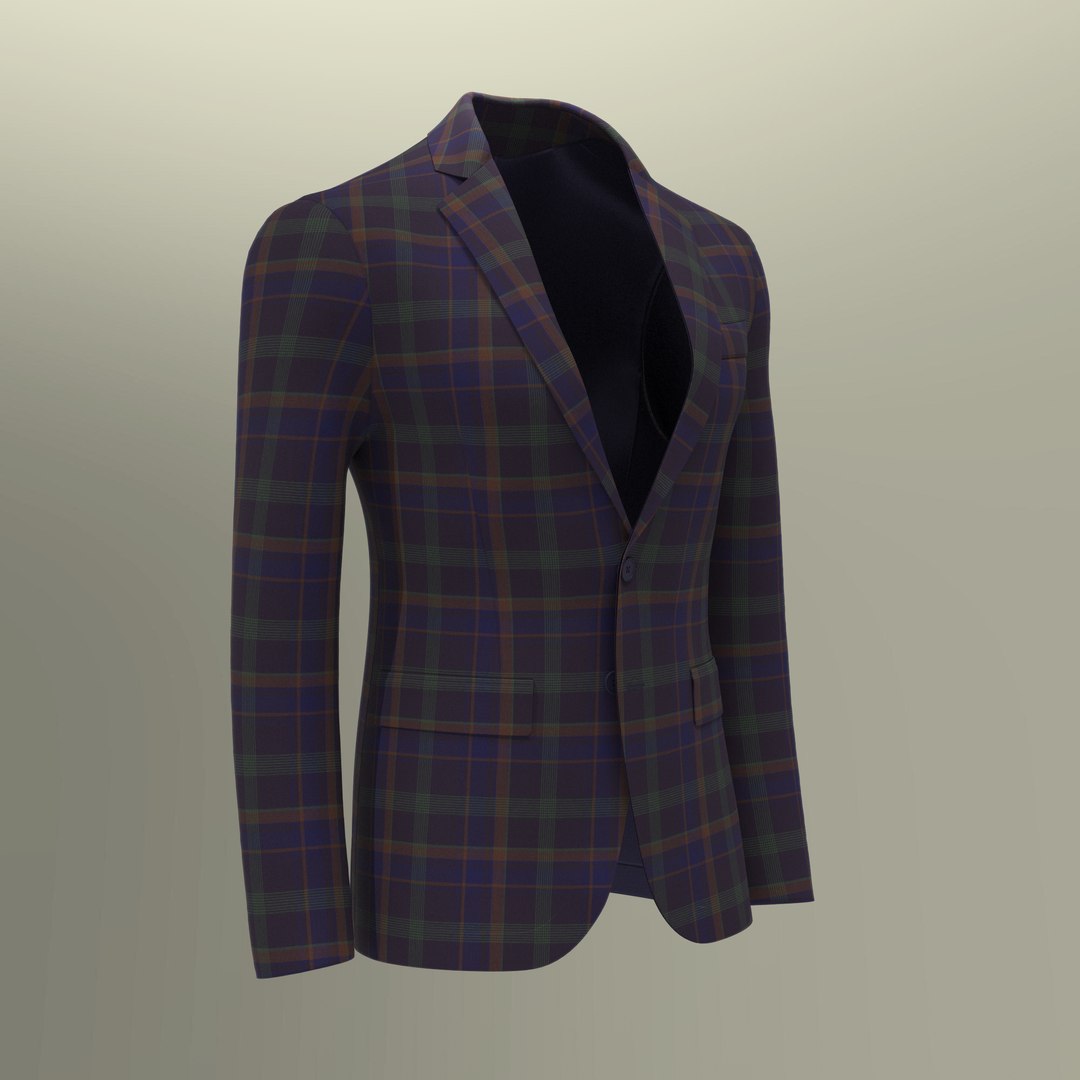 3D Men Suit Jacket Blazer Clo3d Marvelous Designer Model - TurboSquid ...