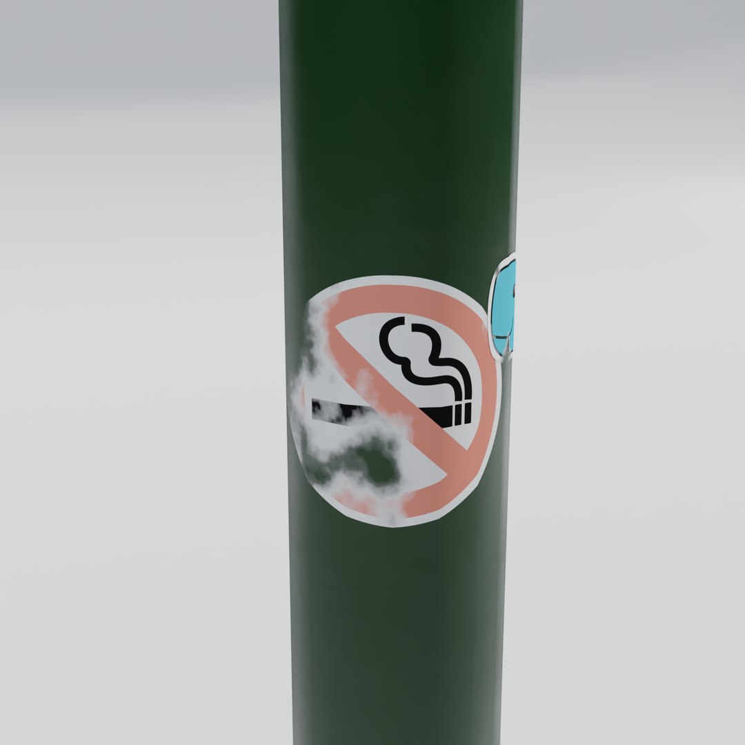 3D Lamp Stickers Light - TurboSquid 1587882