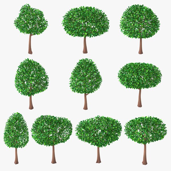 树木glTF模型下载| TurboSquid