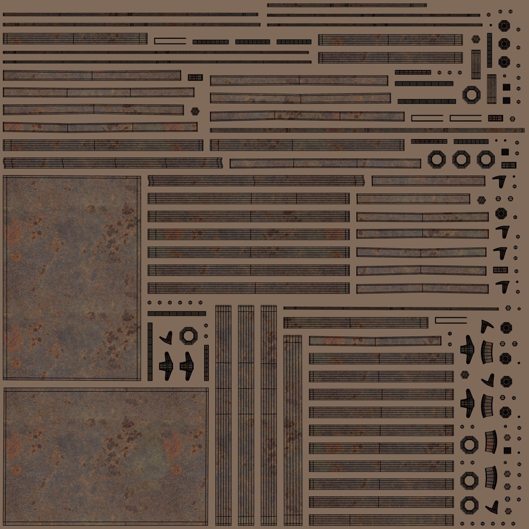 3D Model Old Scaffolding 1 - TurboSquid 1402249