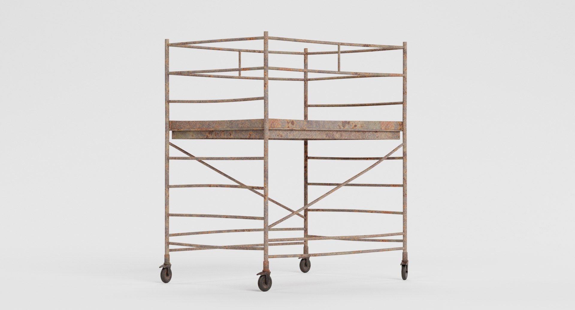 3D Model Old Scaffolding 1 - TurboSquid 1402249