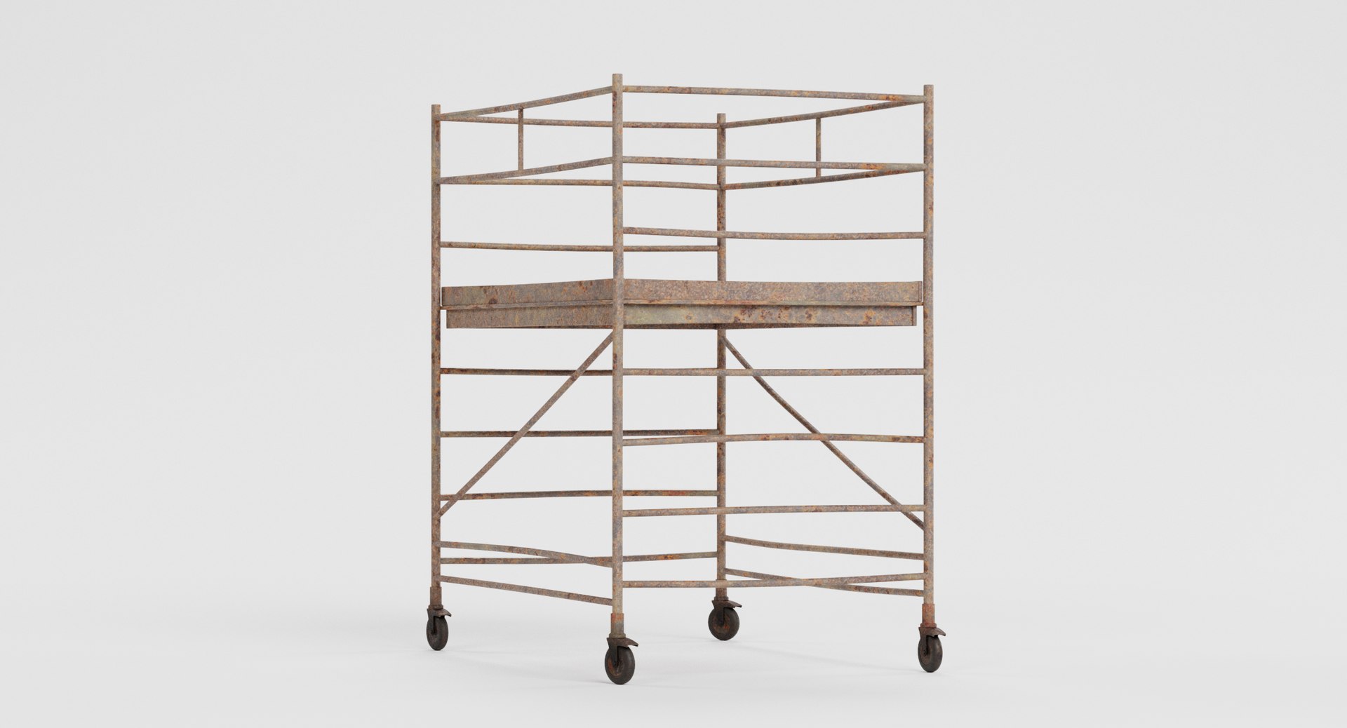 3D Model Old Scaffolding 1 - TurboSquid 1402249