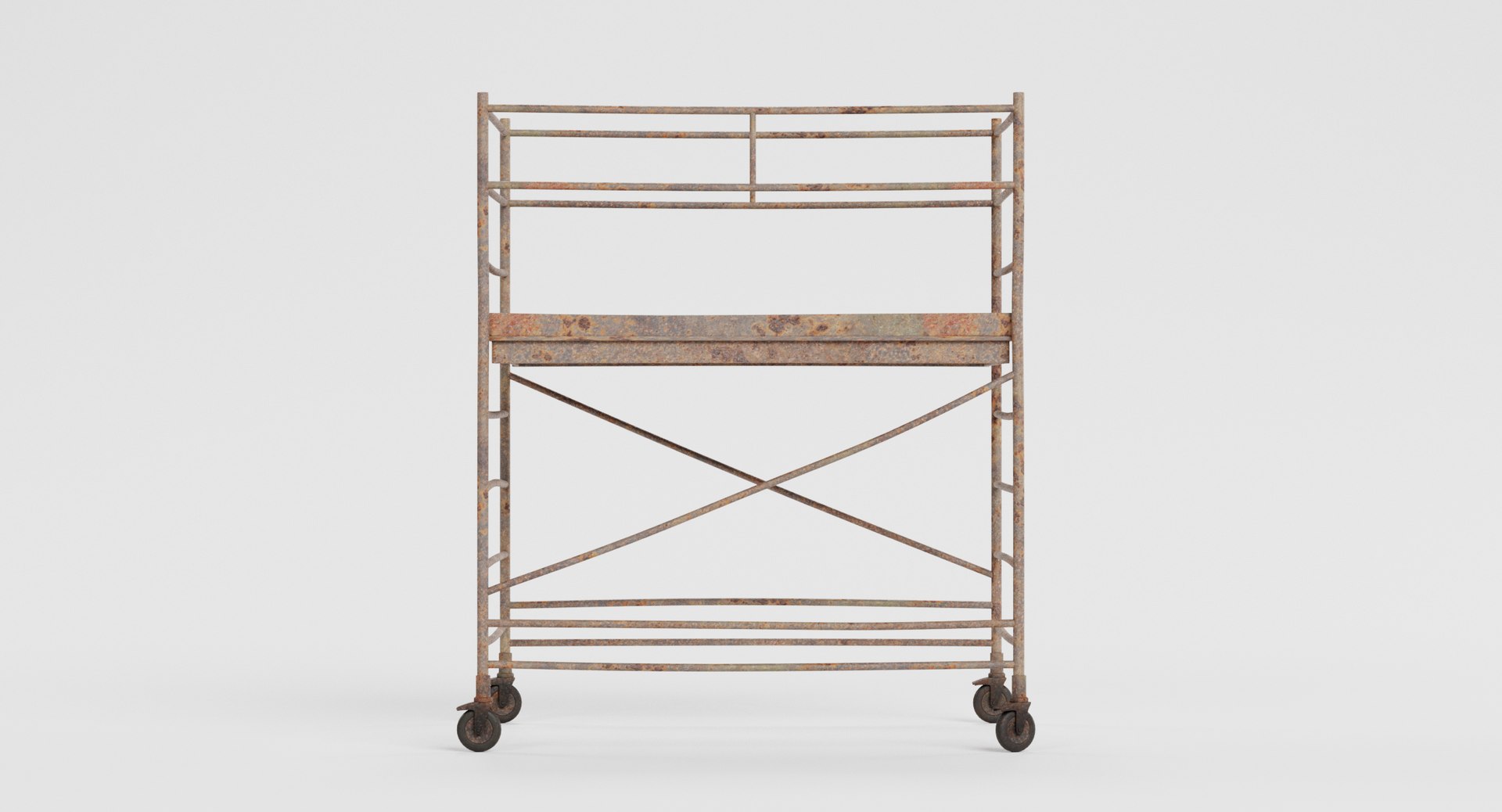 3D Model Old Scaffolding 1 - TurboSquid 1402249