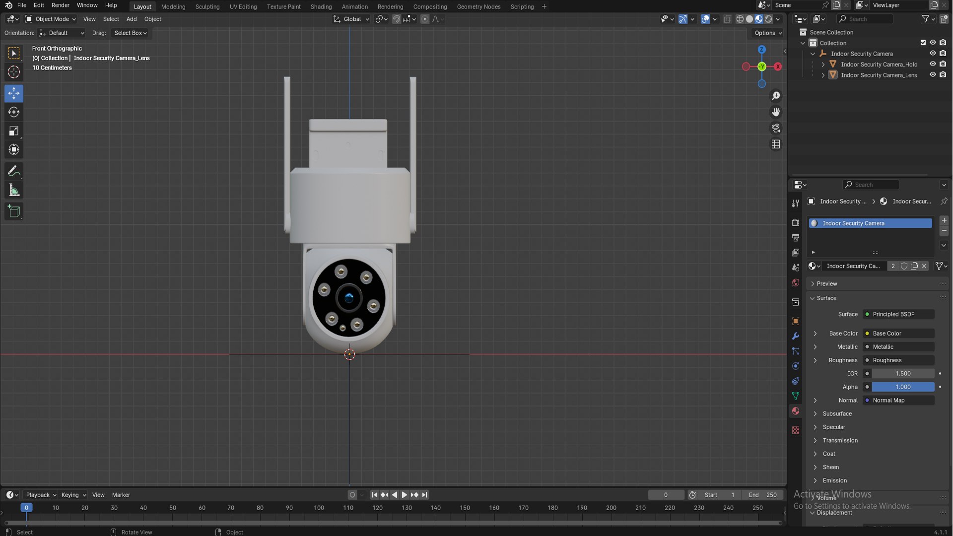 3D Model Indoor Security Camera - TurboSquid 2282986