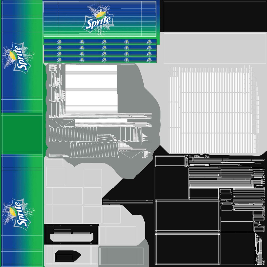 Sprite Fridge 3D - TurboSquid 1309793