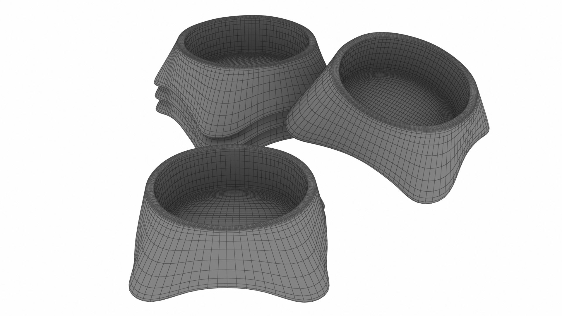 Plastic Pet Bowl Model - TurboSquid 1732706