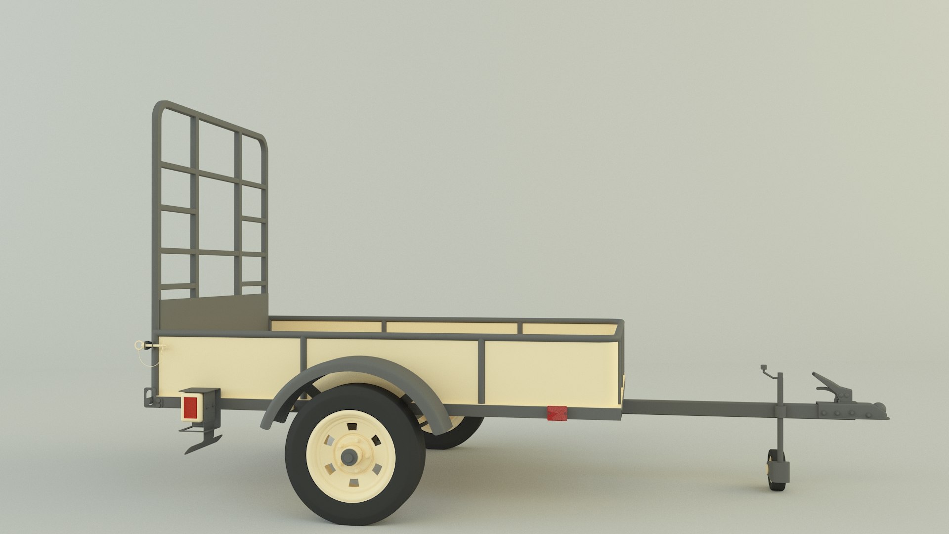 3D Car Trailer Model 72 Model - TurboSquid 2233721