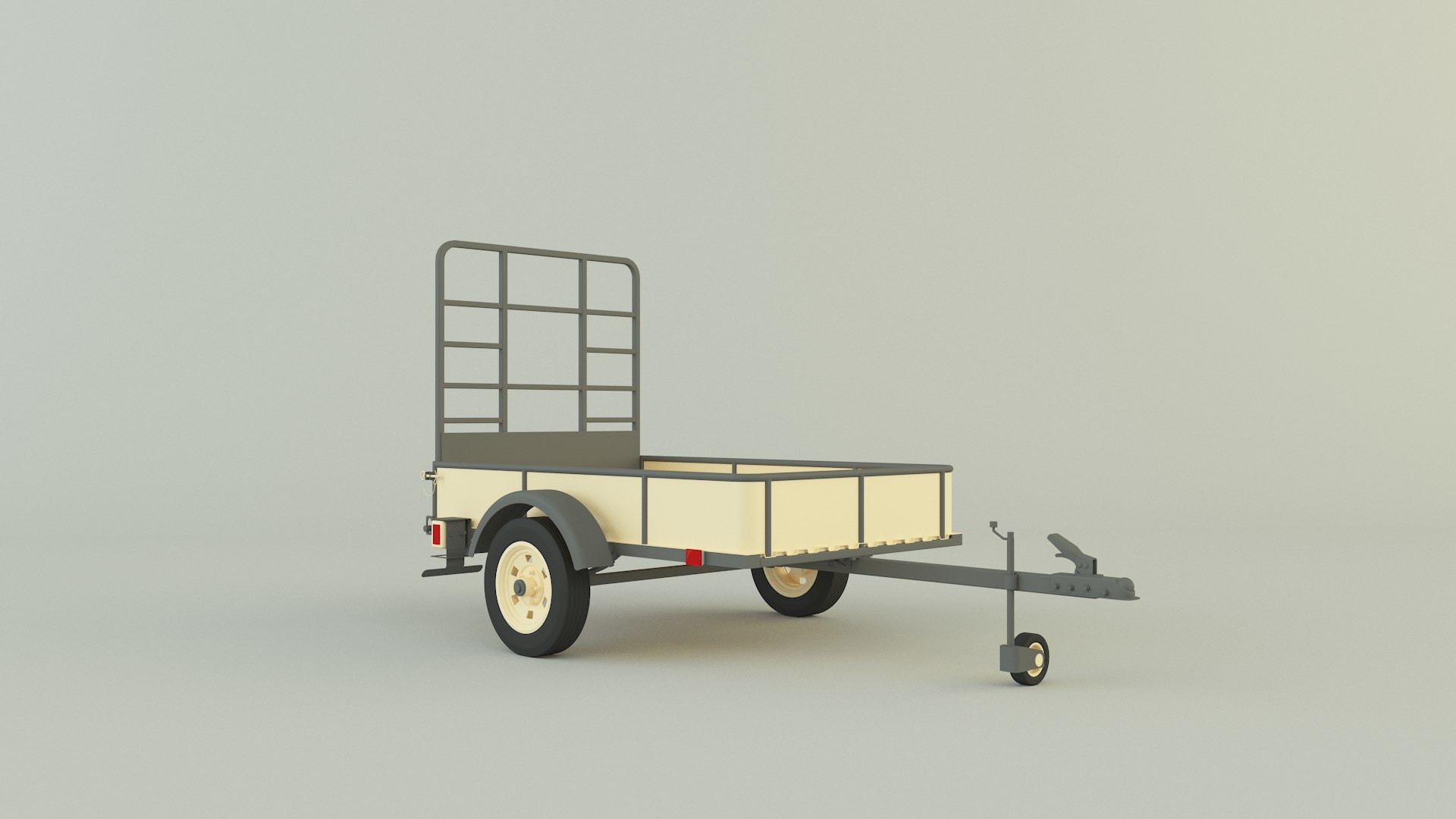 3D Car Trailer Model 72 Model - TurboSquid 2233721