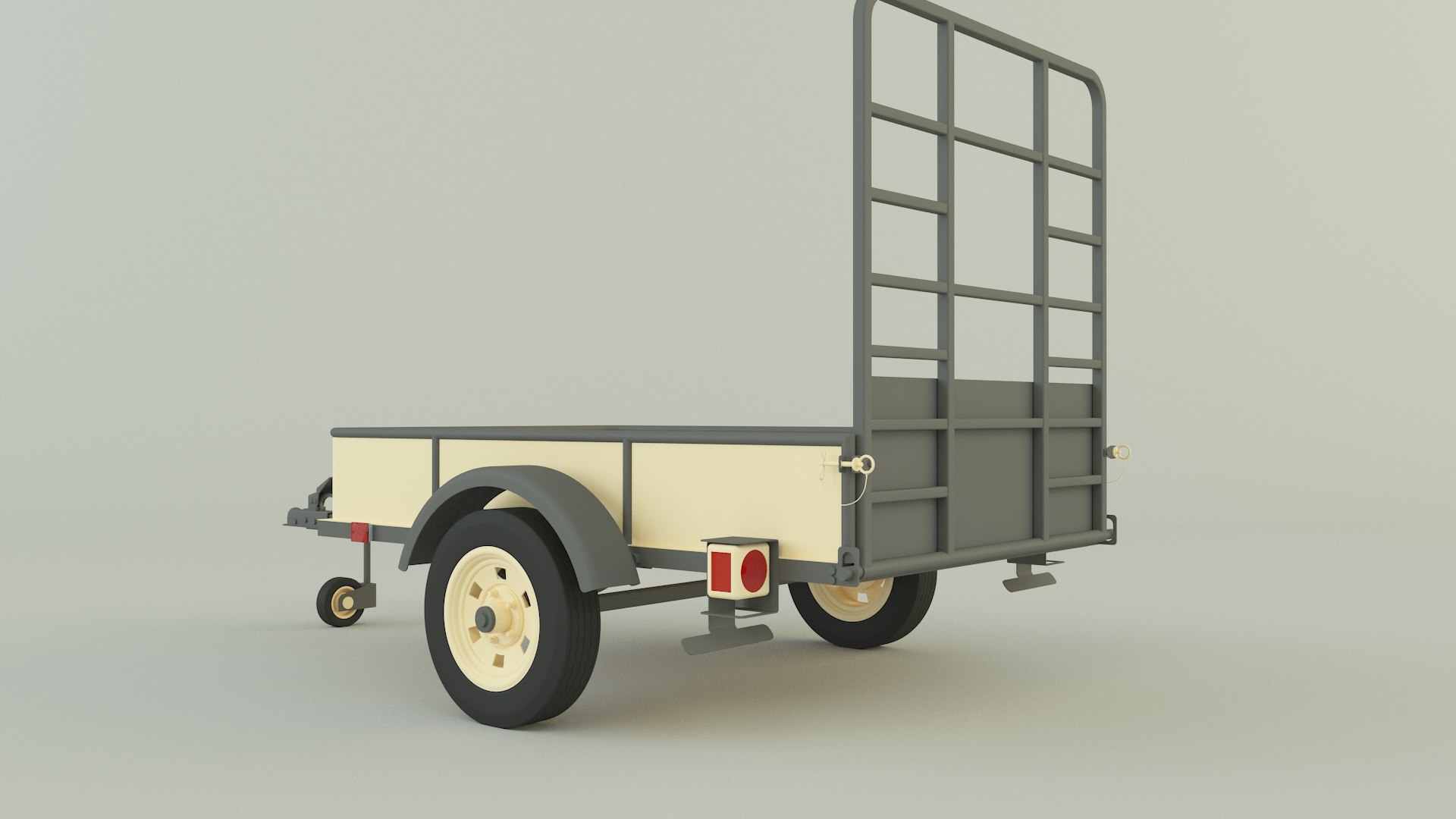 3D Car Trailer Model 72 Model - TurboSquid 2233721