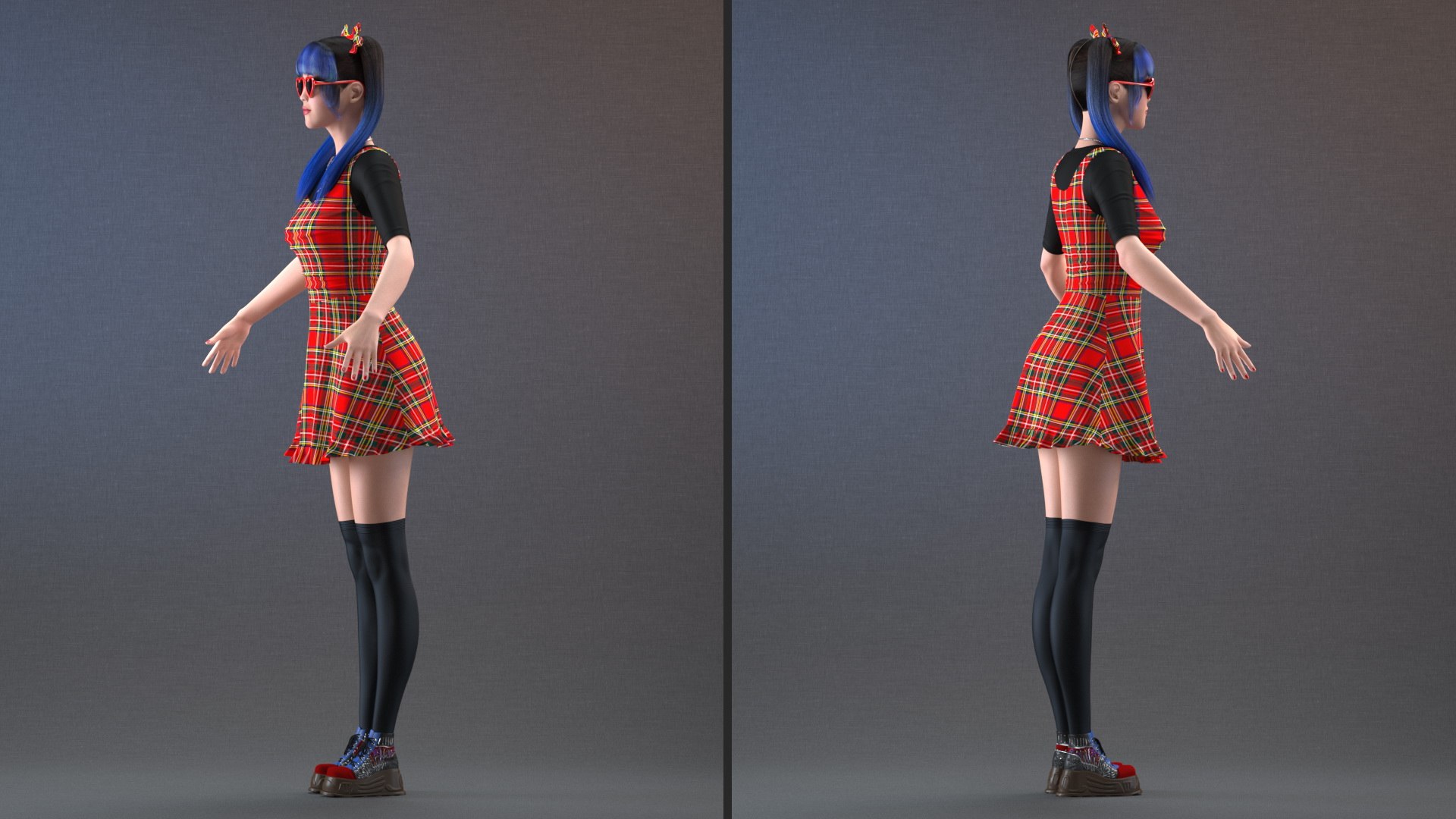 3D Fashionable Chinese Woman T-pose model - TurboSquid 1845214