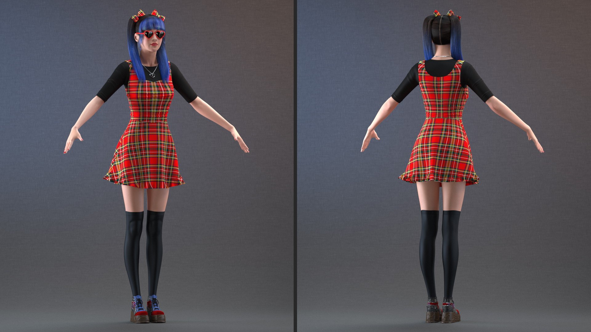 3D Fashionable Chinese Woman T-pose model - TurboSquid 1845214