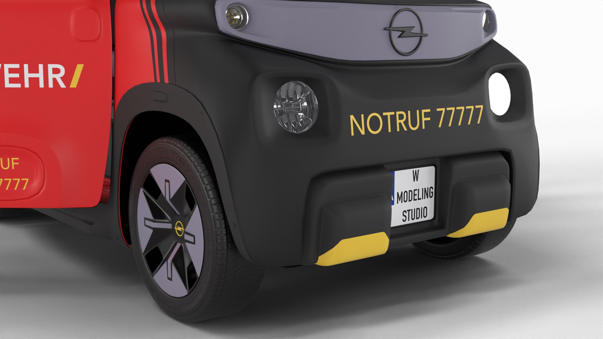 3D Opel Rock-e 2020 Fire Service 3d Model HQ Interior - TurboSquid 2261640