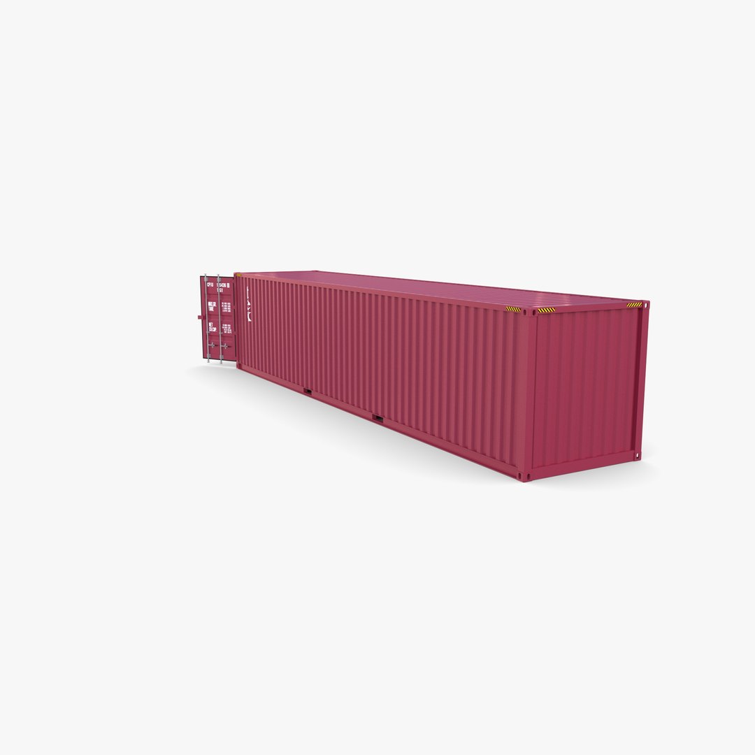 40ft Shipping Container Tex V1 Model - TurboSquid 1780576