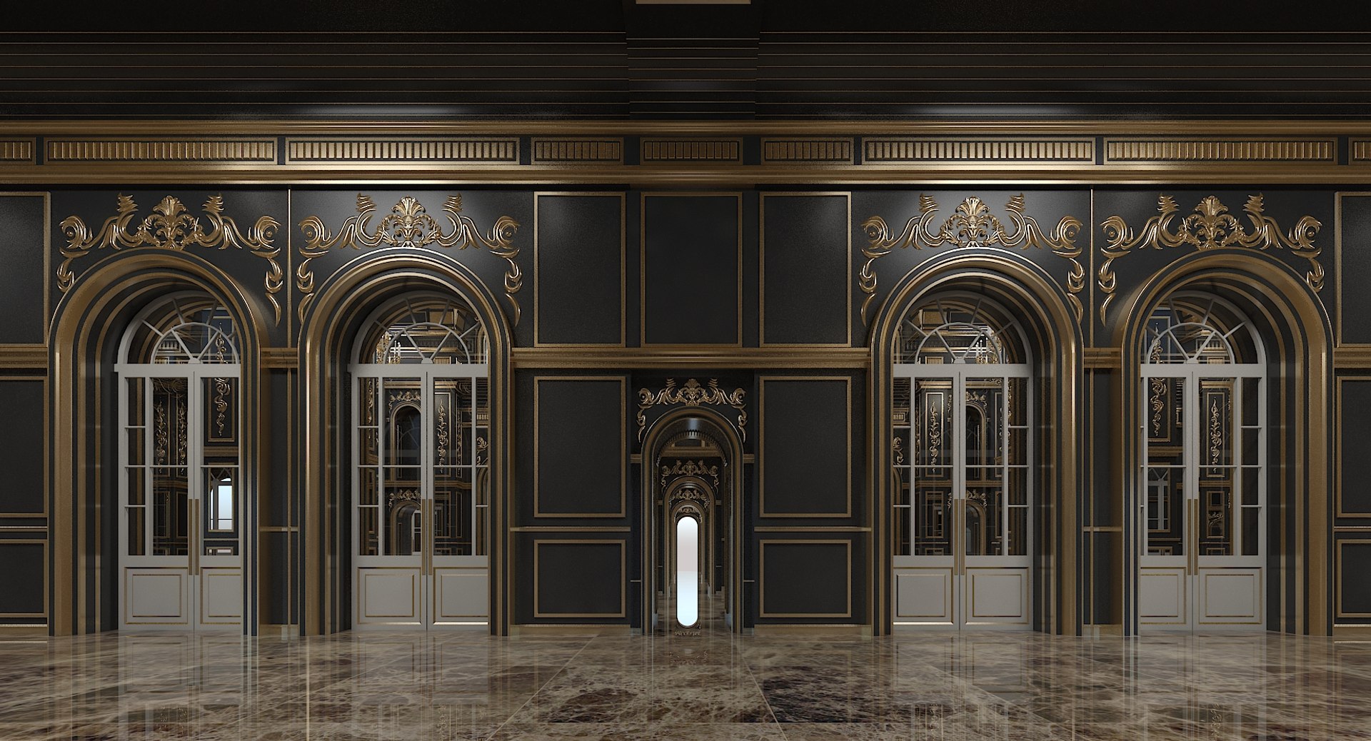 3D Model Classic Interior Room Scene - TurboSquid 1390186