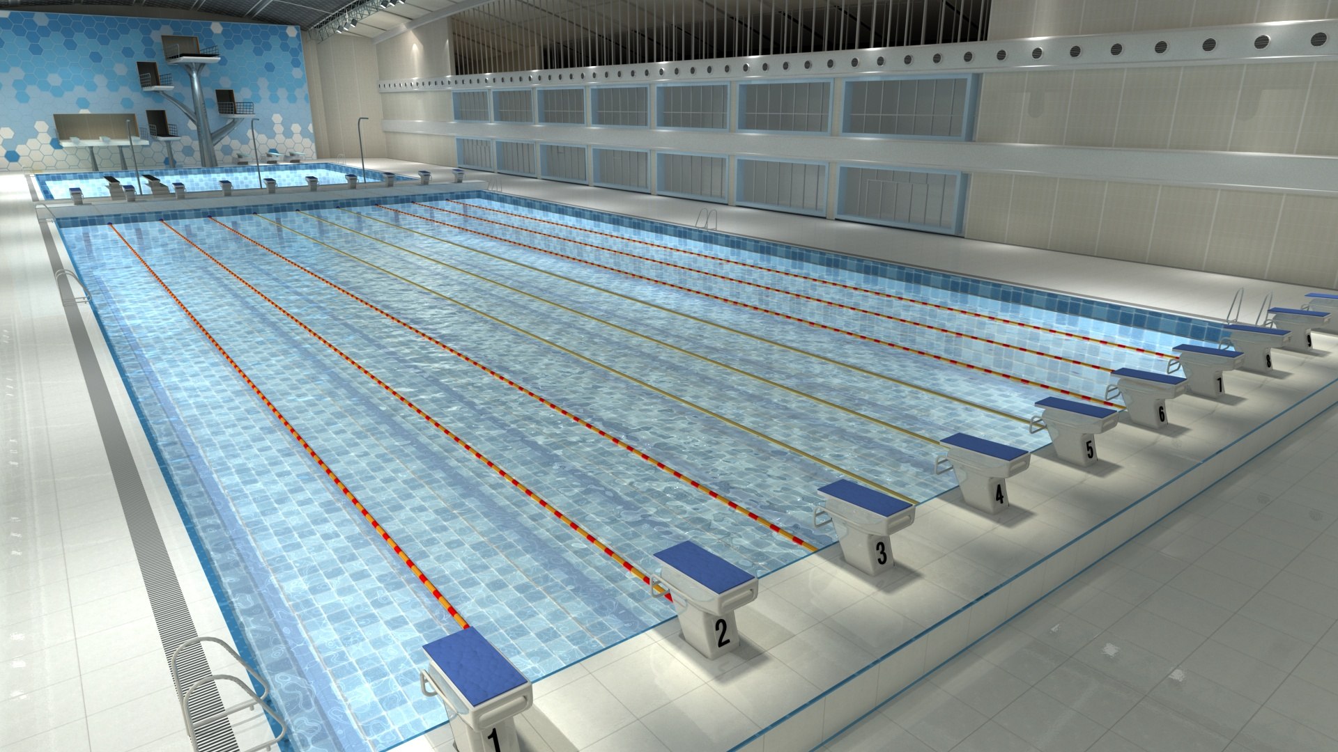 3D Swimming Pool 2 - TurboSquid 2113668