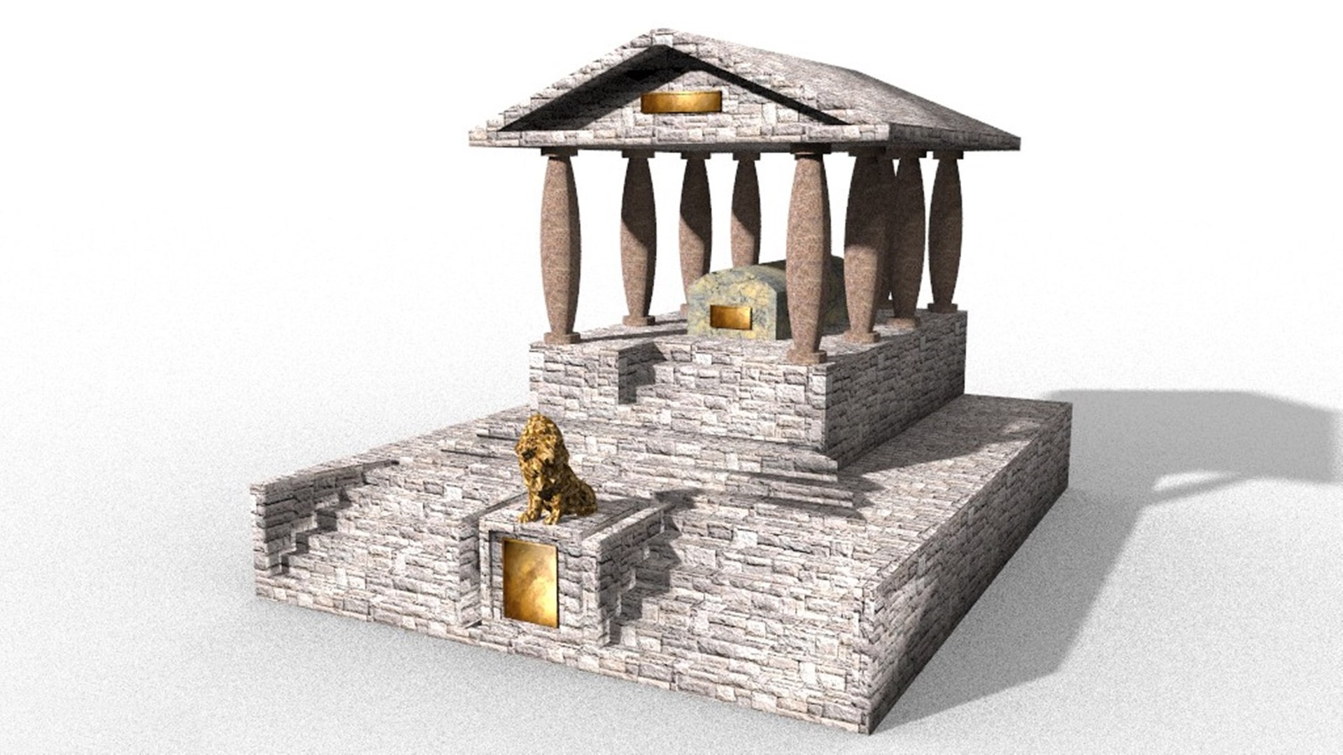 3D Model Mausoleum Tomb Grave - TurboSquid 2040001