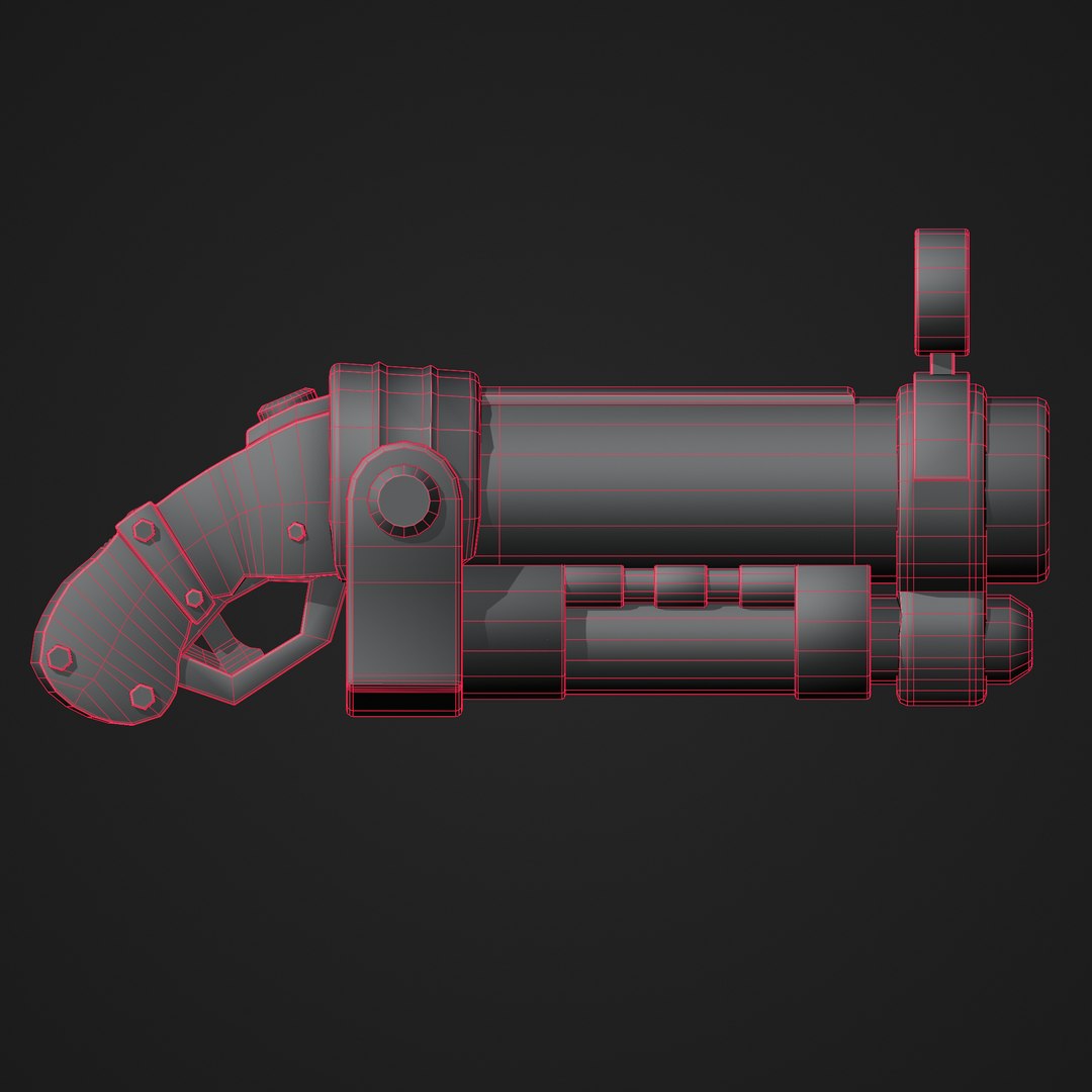 3D 3D Stylized Ray Gun Package Model - TurboSquid 2254785