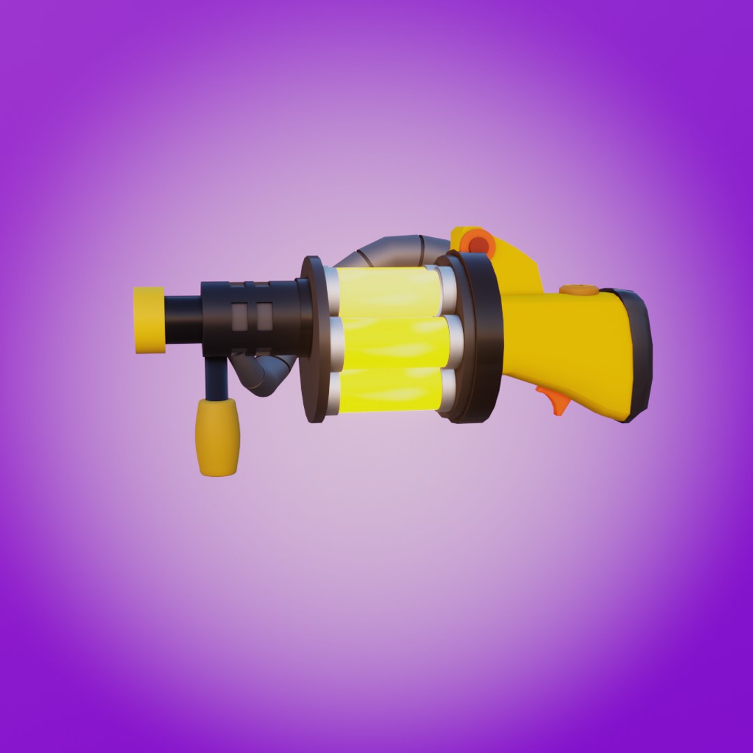 3D 3D Stylized Ray Gun Package Model - TurboSquid 2254785